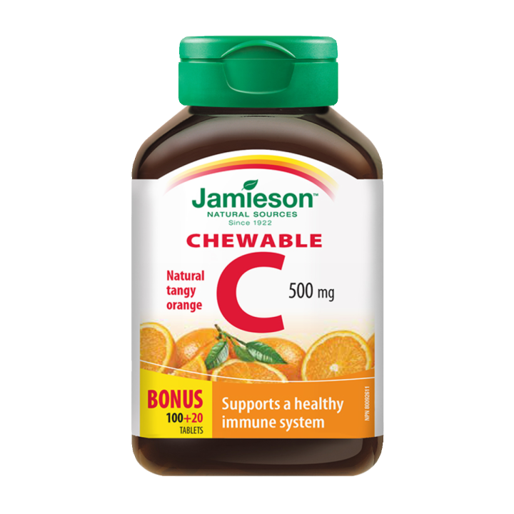 Jamieson/ Vitamin c Natural Vitamin Chewable Tablets Children's Vitamin ...