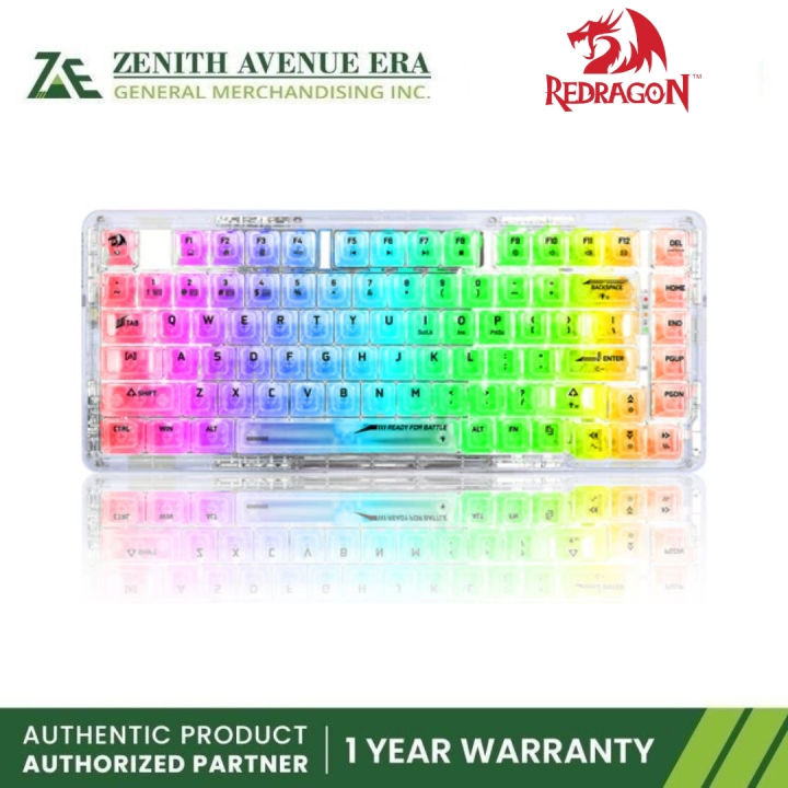 Redragon K649CT RGB ELF PRO Mechanical Keyboard Crystal,Redragon ...