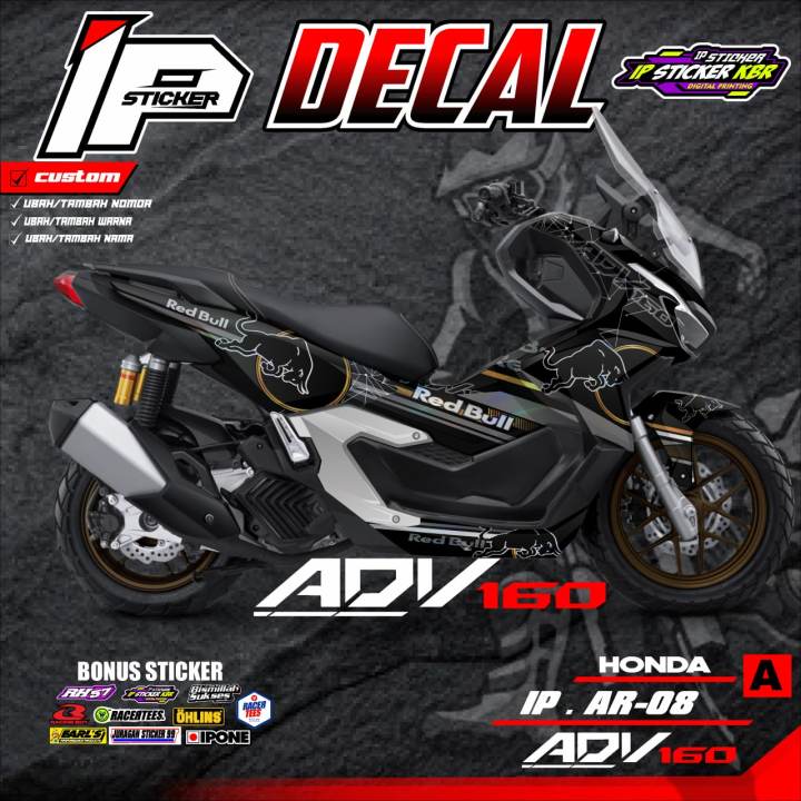 (cod) Decal ADV 160 (red bull) - Sticker Decal Variasi FULL BODY List ...
