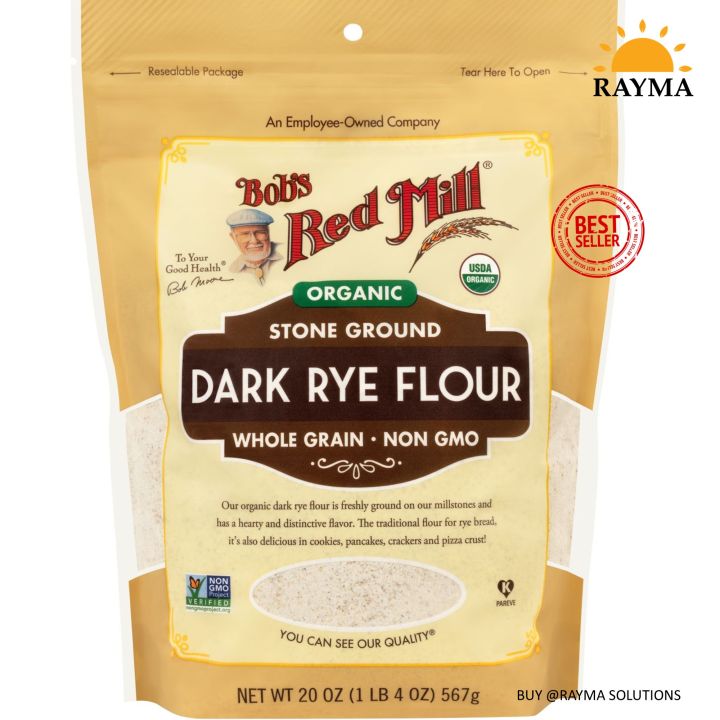 BOB'S RED MILL Organic Dark Rye Flour 567g | Lazada
