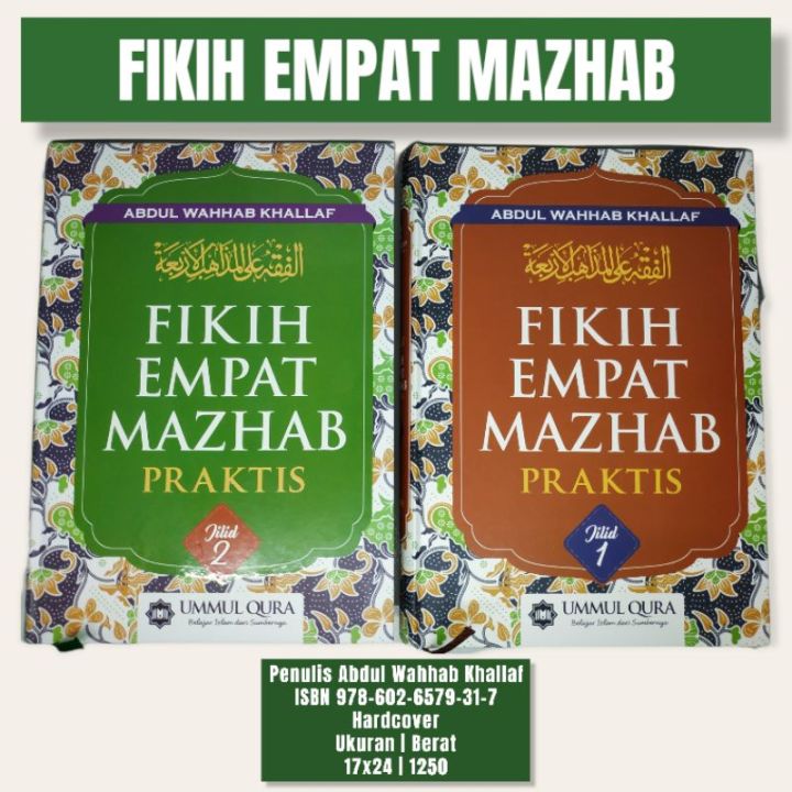 Fikih empat Mazhab kitab fiqih 4 mazhab buku fikih empat Mazhab Hanafi, Maliki, Syafi’i, hanbali ...