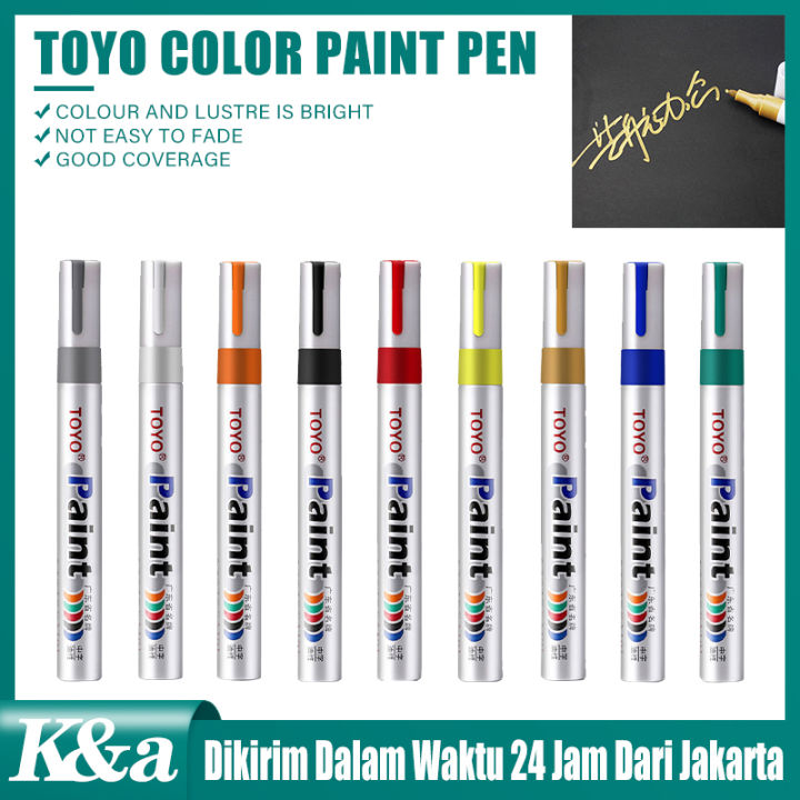 SPIDOL BAN TOYO ORIGINAL 100% Paint Marker Toyo Original Spidol Nat ...
