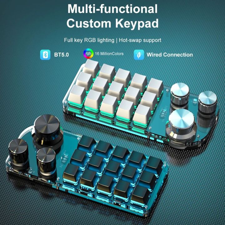 Programming Custom Bluetooth Macro Keyboard RGB Mechanical Keyboard For ...