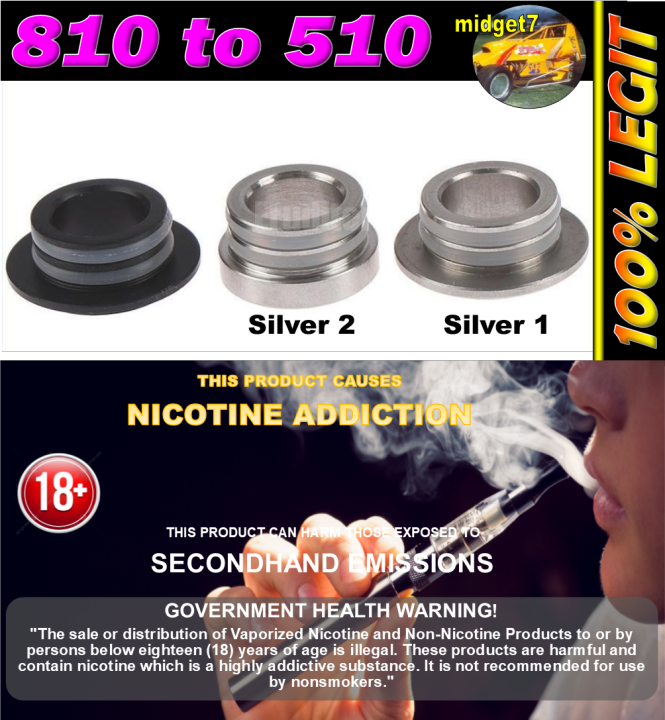 810 to 510 Drip Tip Atomizer Adapter | Lazada PH