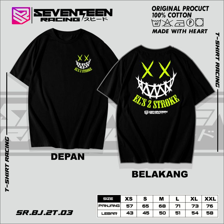 Baju Kaos RACING 2 STROKE MOTIF EMOTE PREMIUM - Baju Tshirt Racing 2 ...