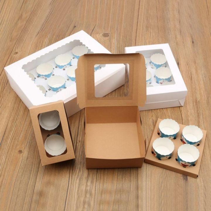 🇲🇾Cupcake Paper Box Mooncake Dessert box Kek cawan kotak Baking Muffin ...