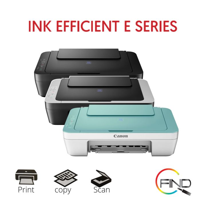 CANON PIXMA E410 (Black/Grey/Green White) AIO Ink Effeccient Printer ...