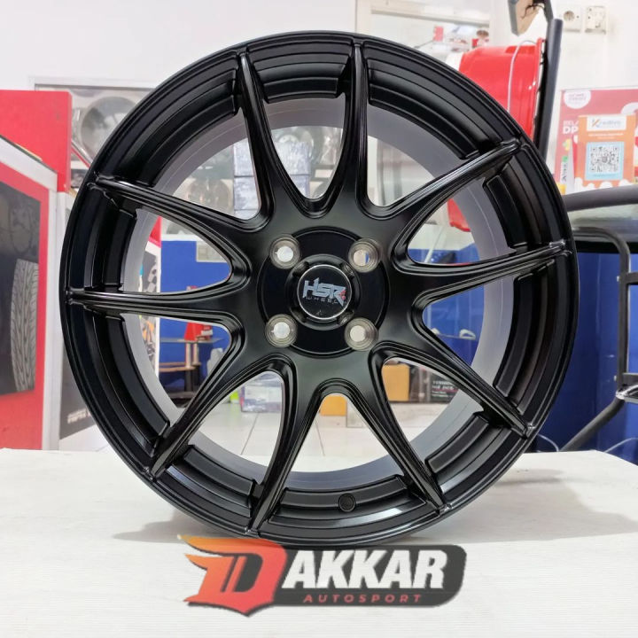 Velg Racing Ring 16 Pcd 4X114,3 Avanza Xenia Livina Kijang Latio Dll Velg Mobil R16 Warna Black ...