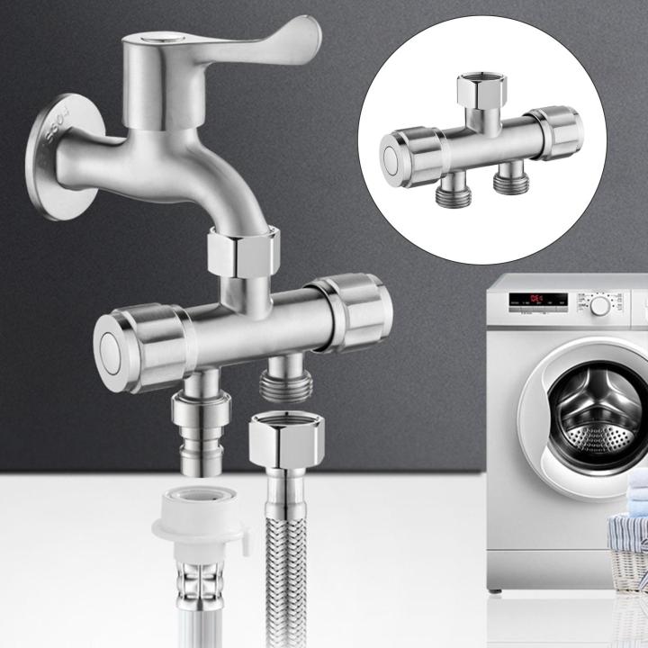 Lovely Homes Washing Machine Faucet Diverter Valve Tap Splitter One in ...