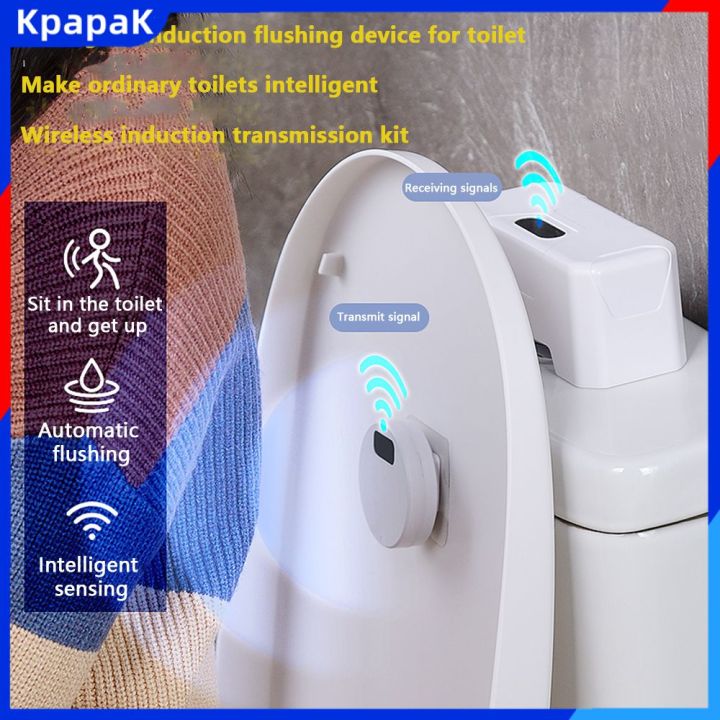 KpapaK 【Original】Automatic Toilet Flush Button Induction Toilet Flusher ...