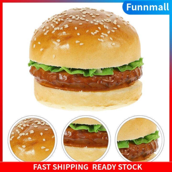 Funnmall Realistic Artificial Fake Realistic Burger Model Burgers Prop ...