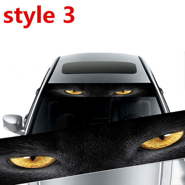 3D Transparent Car Front Windscreen Windshield Window Decal Vinyl ...