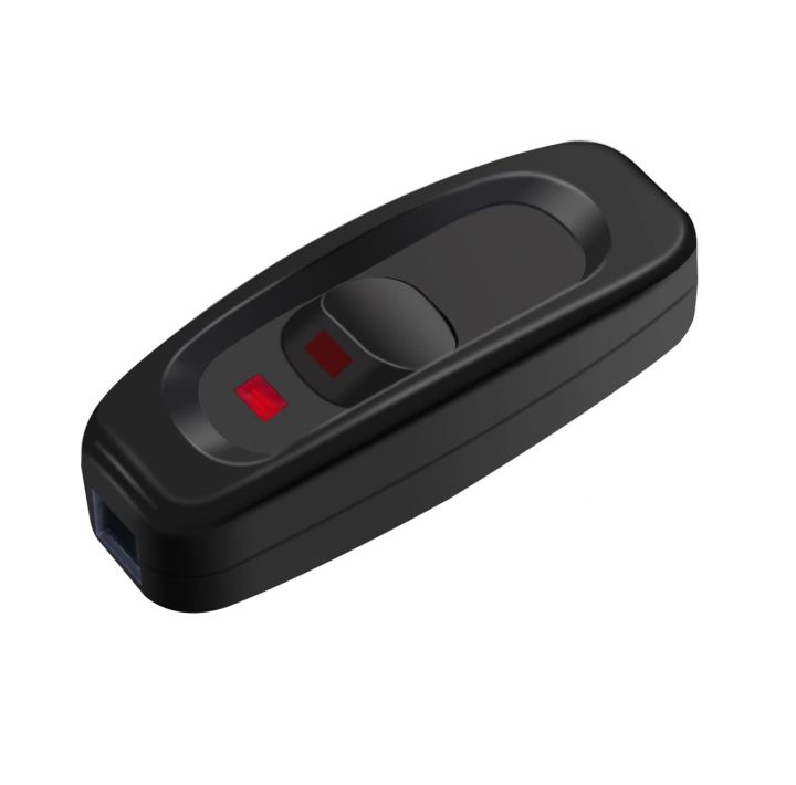 240V 10A Inline ON/OFF Button Table Lamp Desk Light Cord Cable Switch ...