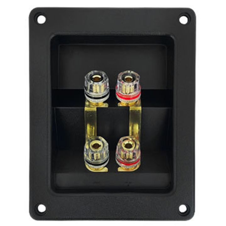 Live Speakers Terminal Box Shells 4 Copper Binding Post Cable Connector ...