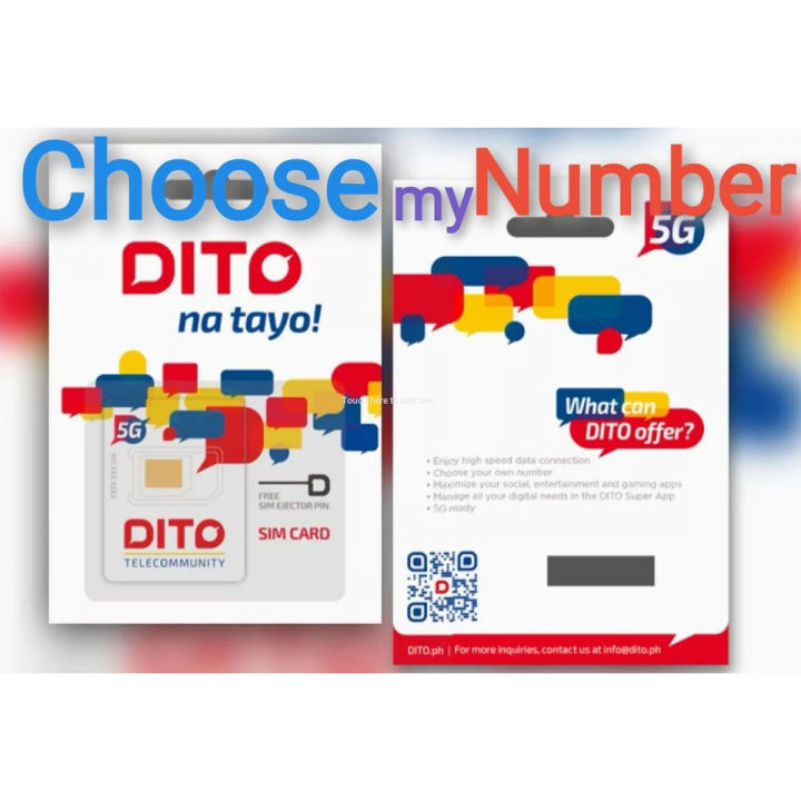 DITO 5G LTE SIM (with 1GB Free Data for 7 Days) DITO SIM STARTER PACK ...