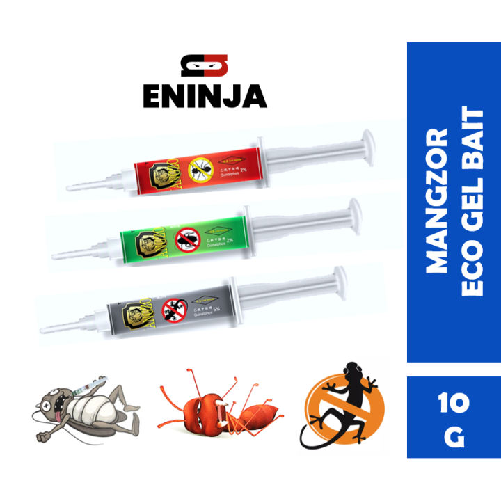 【100% ORIGINAL】MANGZOR Ant Cockroach Gecko Killer Insecticide Gel Bait/ Racun Semut Cicak Lipas ...