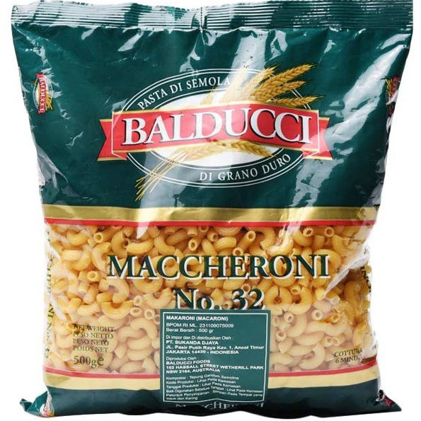 Balducci Maccheroni No. 32 [500gr] / Pasta Macaroni Makaroni | Lazada ...