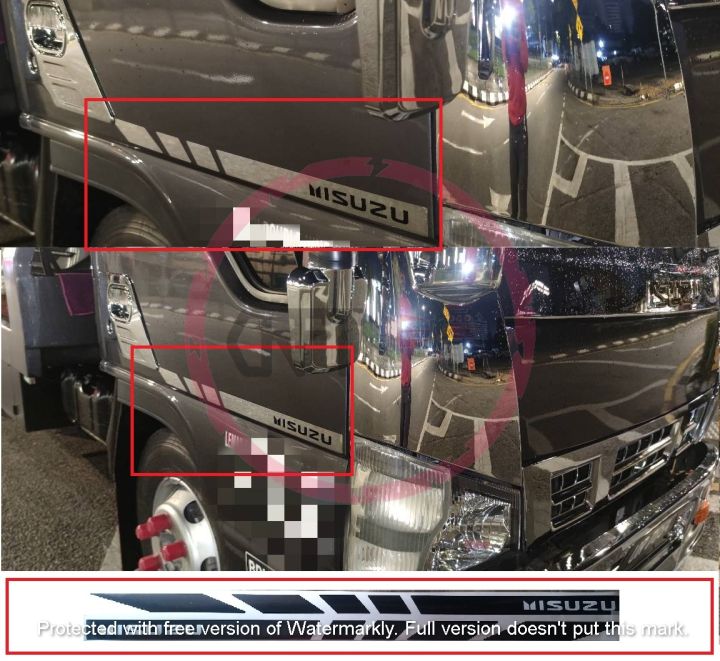 CFS521 ISUZU ELF N Series Truk LORRY TRUCK Lori Logo Stiker Sticker ...