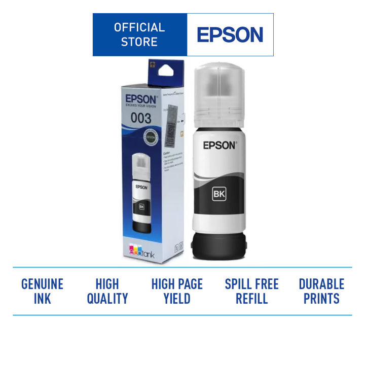 Tinta Epson Ink 003 Black / Cyan / Magenta / Yellow - Original Resmi ...