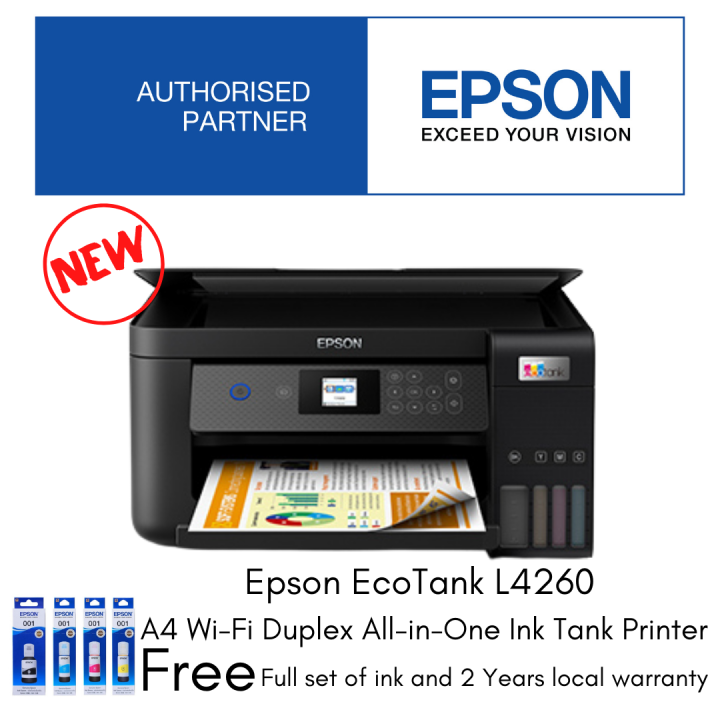 Epson EcoTank L4260 A4 Wi-Fi Duplex All-in-One Ink Tank Printer ...