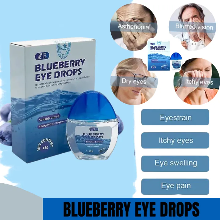 Blueberry Eye Drops 13g | Itchy Eyes | Glaucoma |Eye Drops |Dry Eyes ...