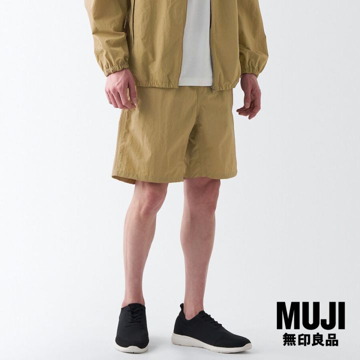 มูจิ กางเกงขาสั้นผ้ากันละอองน้ำ ผู้ชาย - MUJI Walker Water Repellent ...