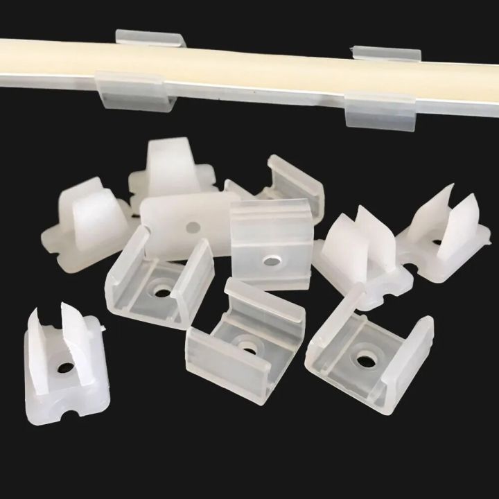 10pcs 6mm 8mm 12mm LED Strip Fix Clips Holder Connector Accessories For ...