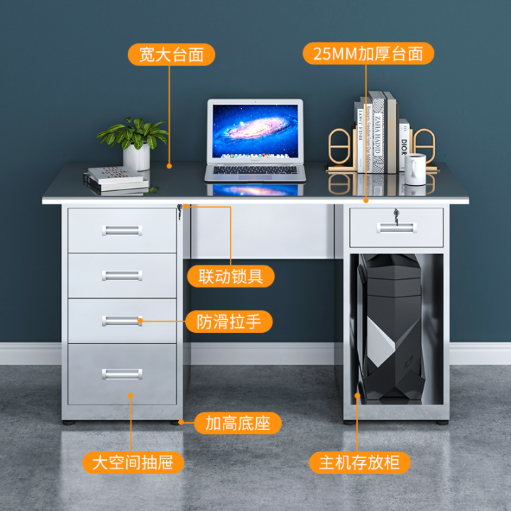 Customized 304 stainless steel desk computer desk dust-free ...
