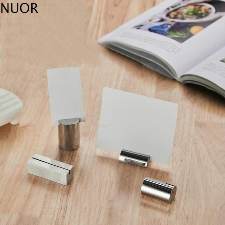 NUOR Stainless Steel Card Holder Funny Creative Number Sign Holder ...