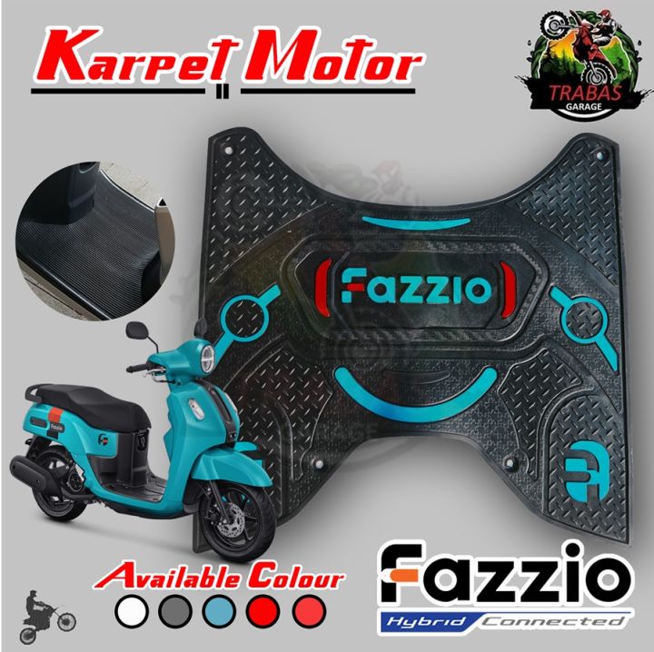 KARPET MOTOR FAZZIO FAZIO BORDES TATAKAN ALAS KAKI YAMAHA KARET ANTI ...
