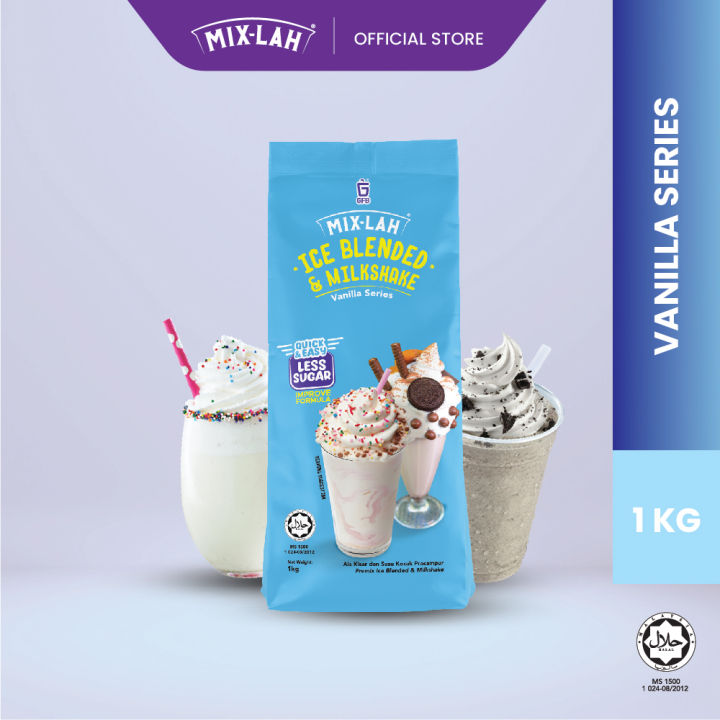 MIX-LAH Vanilla Series Ice Blended & Milkshake Powder Serbuk Air Balang ...