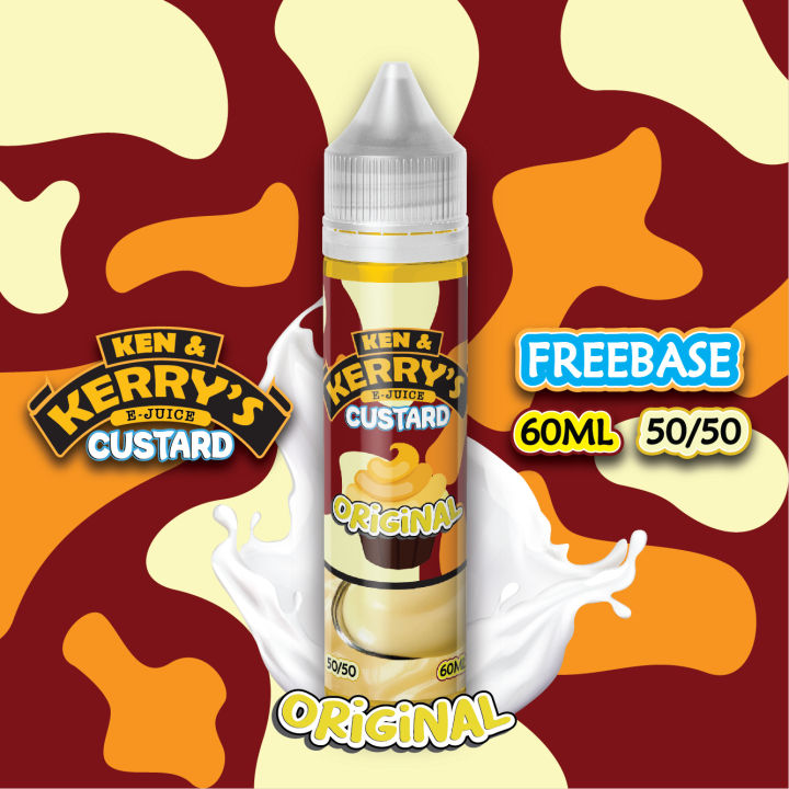 60ml ken n kerry custard original freebase flavour ready stock e-juice ...