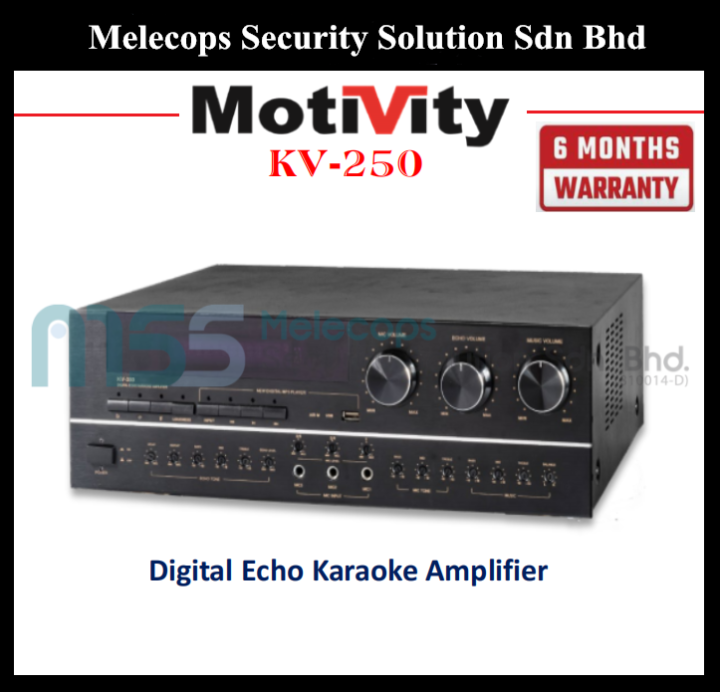 MOTIVITY KV-250 Digital Echo Karaoke Amplifier 250watt x 2 | Lazada