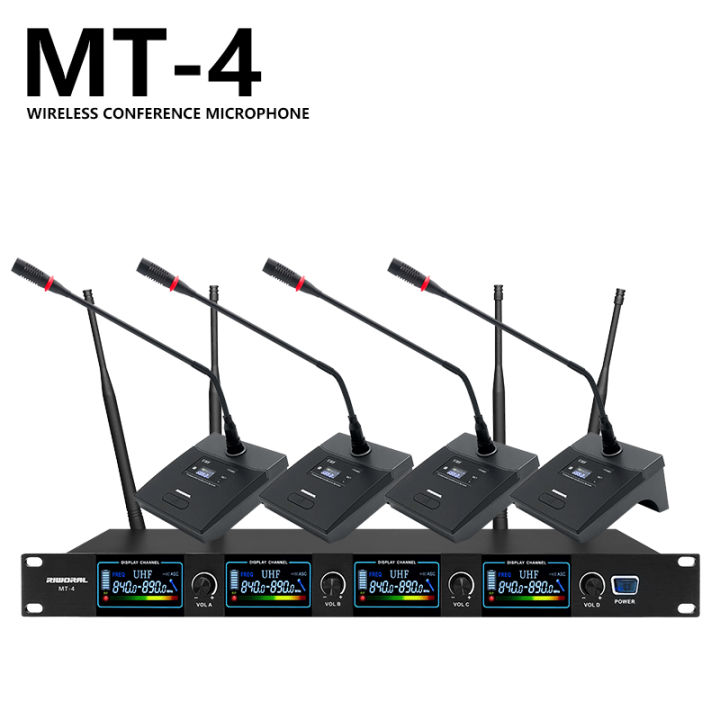 GOLA SOUND RIWORAL MT4 UHF 4 channel professional wireless microphone ...