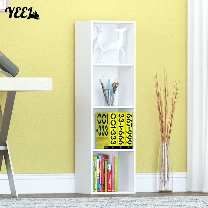 4 Tier Cabinet with door Wooden Utility Cabinet Open Storage Cabinet ...