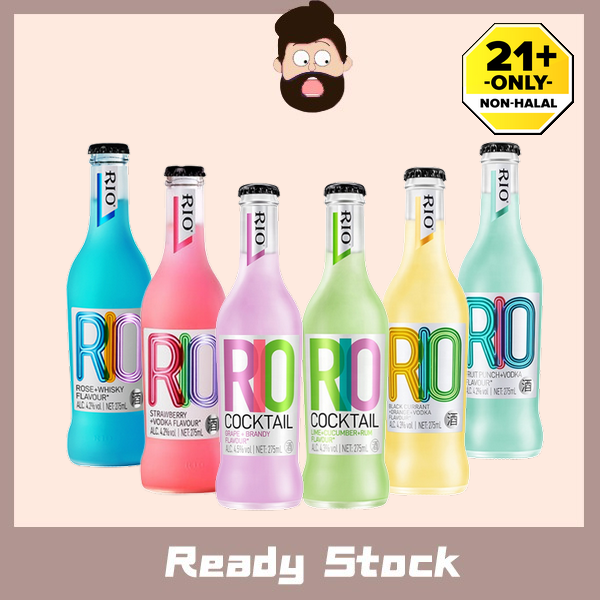【独家代理】 RIO 鸡尾酒 瓶装 275毫升 RIO Cocktail Bottled Series 275ML Grape Blue ...