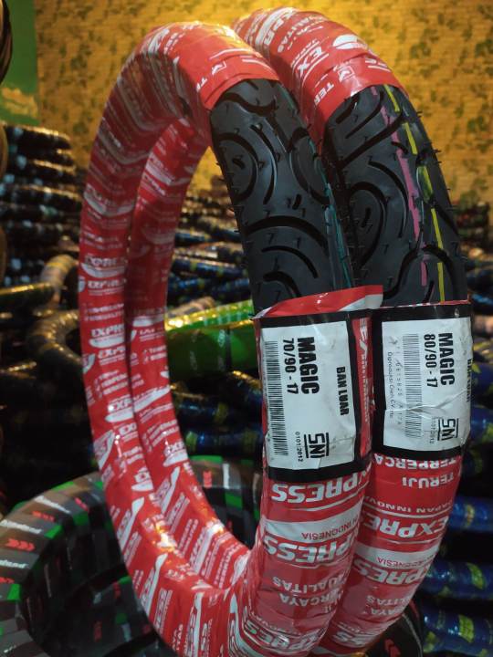 BAN LUAR MOTOR BEBEK RING 17 EXPRESS SNI UKURAN 70/90-17 DEPAN | Lazada ...