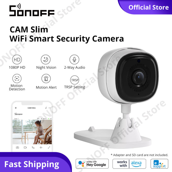 SONOFF CAM Slim WiFi IP Camera Smart Security Camera CCTV Two Way Audio ...
