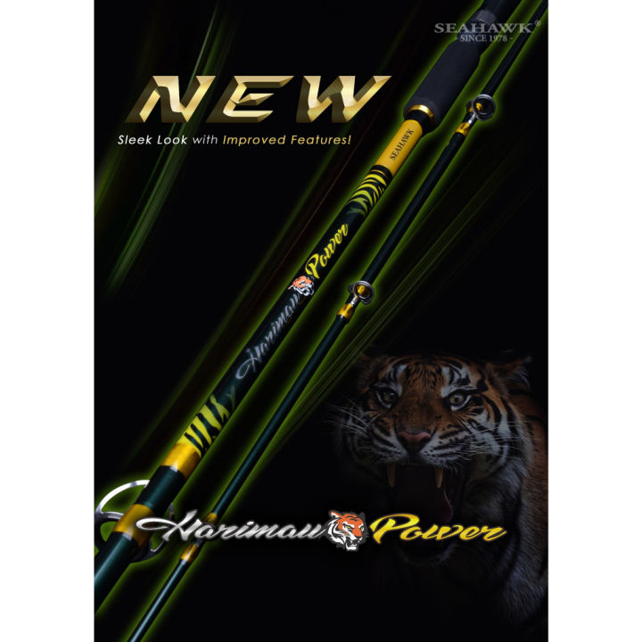 SEAHAWK ROD HARIMAU POWER STICK SPINNING FISHING ROD | Lazada