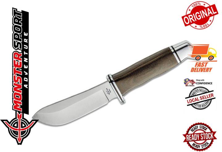 ORIGINAL Buck 103 Skiinner Pro Fixed Blaade Kniv BU103GRS1 | Lazada