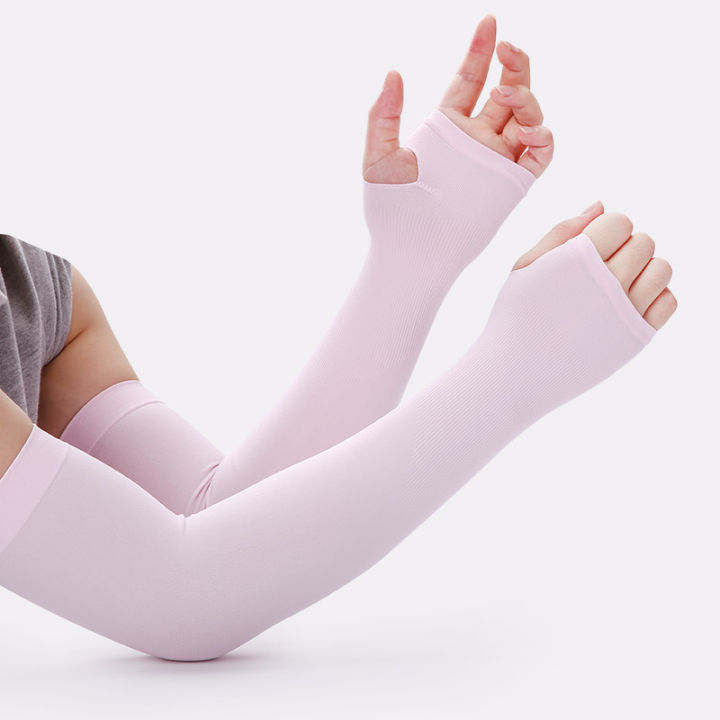 1 Pair Anti-UV Cooling Sports Arm Sleeves Sun Protection Cooling Arm ...