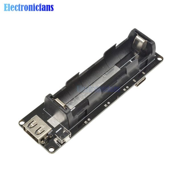 Dual 18650 Lithium Battery Shield V8 3V1A 5V 3A Micro USB Power Bank ...