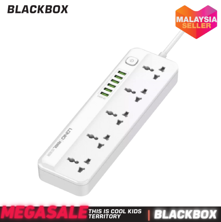 LDNIO SC5614 2-Meter Extension Cord with 5 Socket Power Charging ...