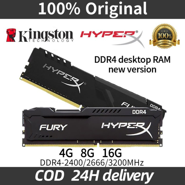 Kingston HyperX DDR4 RAM 4g/8g/16g 2400MHz 2666Mhz 3200MHz DIMM ram for Desktop PC Gaming ...