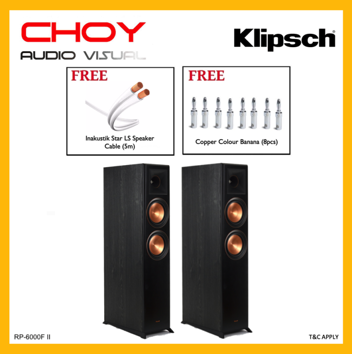 Klipsch RP-6000F II Floorstanding Speaker + Free Gift – Pair | Lazada