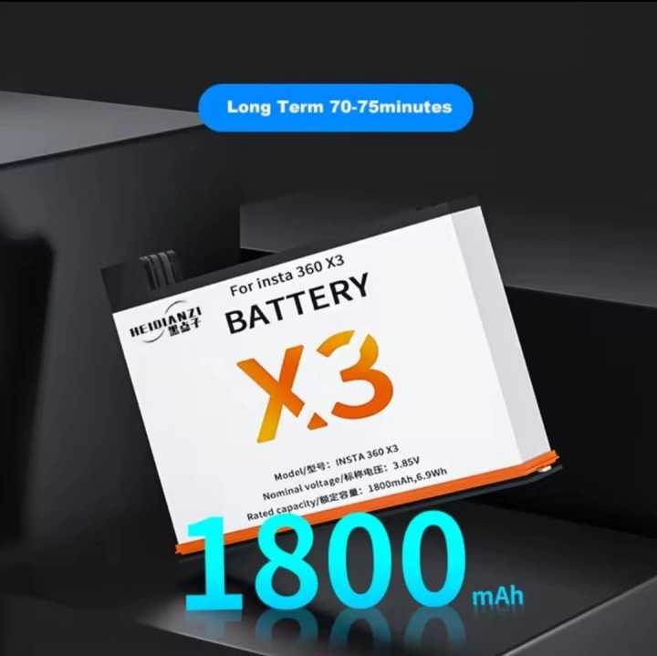 battery insta360 X3 kwalitas Original 1800mAh Insta 360 One X3 | Lazada Indonesia