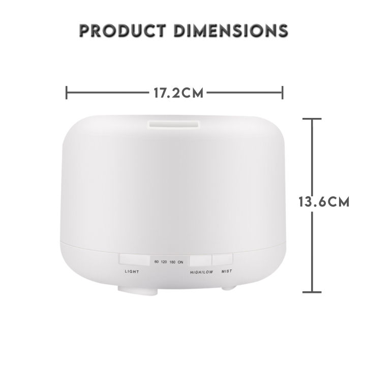 500ml Air Diffuser with Remote Control Muji Ultrasonic Humidifier With ...