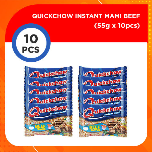 Quickchow Instant Mami and Pancit Canton by 10s x 55g | Lazada PH