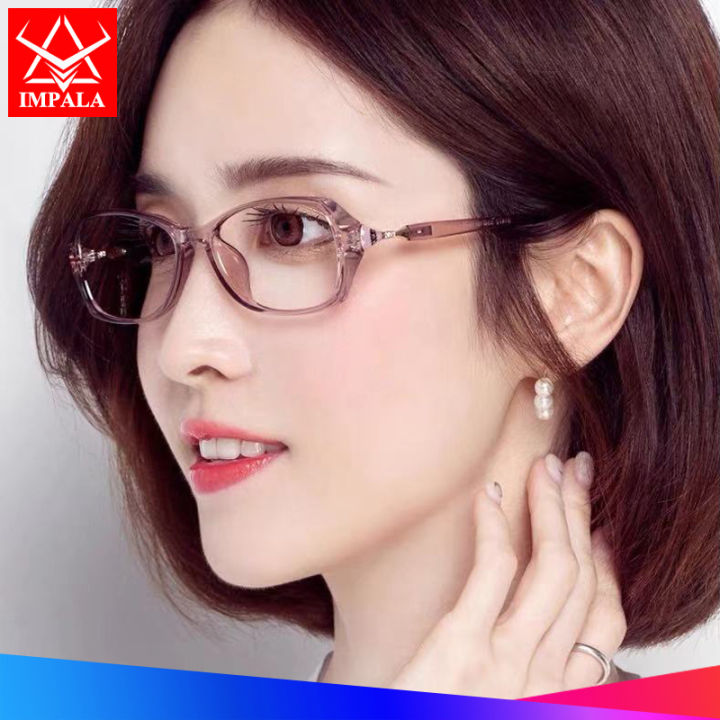 IMPALA LH5006W แว่นสายตายาวสำหรับผู้หญิงแฟชั่นป้องกันแสงสีฟ้าแว่นตาอ่าน ...
