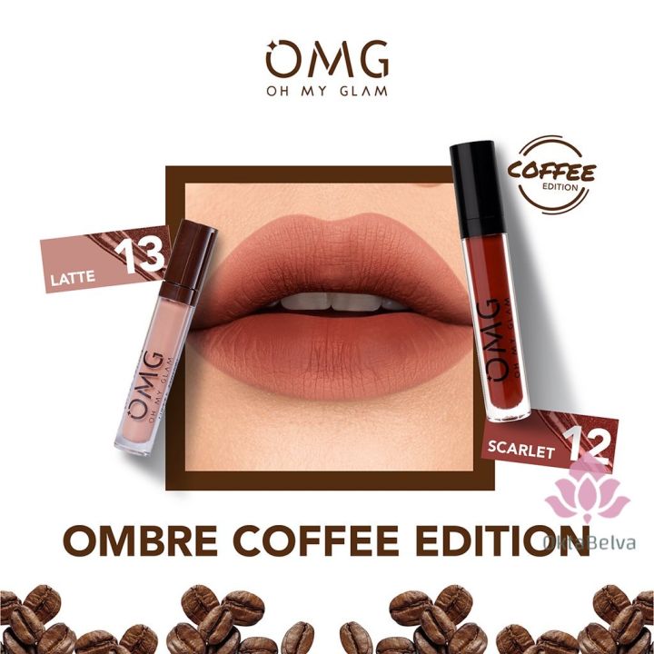 (Isi 2 Pcs 100% ORI) Paket Ombre Lips OMG OH MY GLAM Matte Kiss Lip ...
